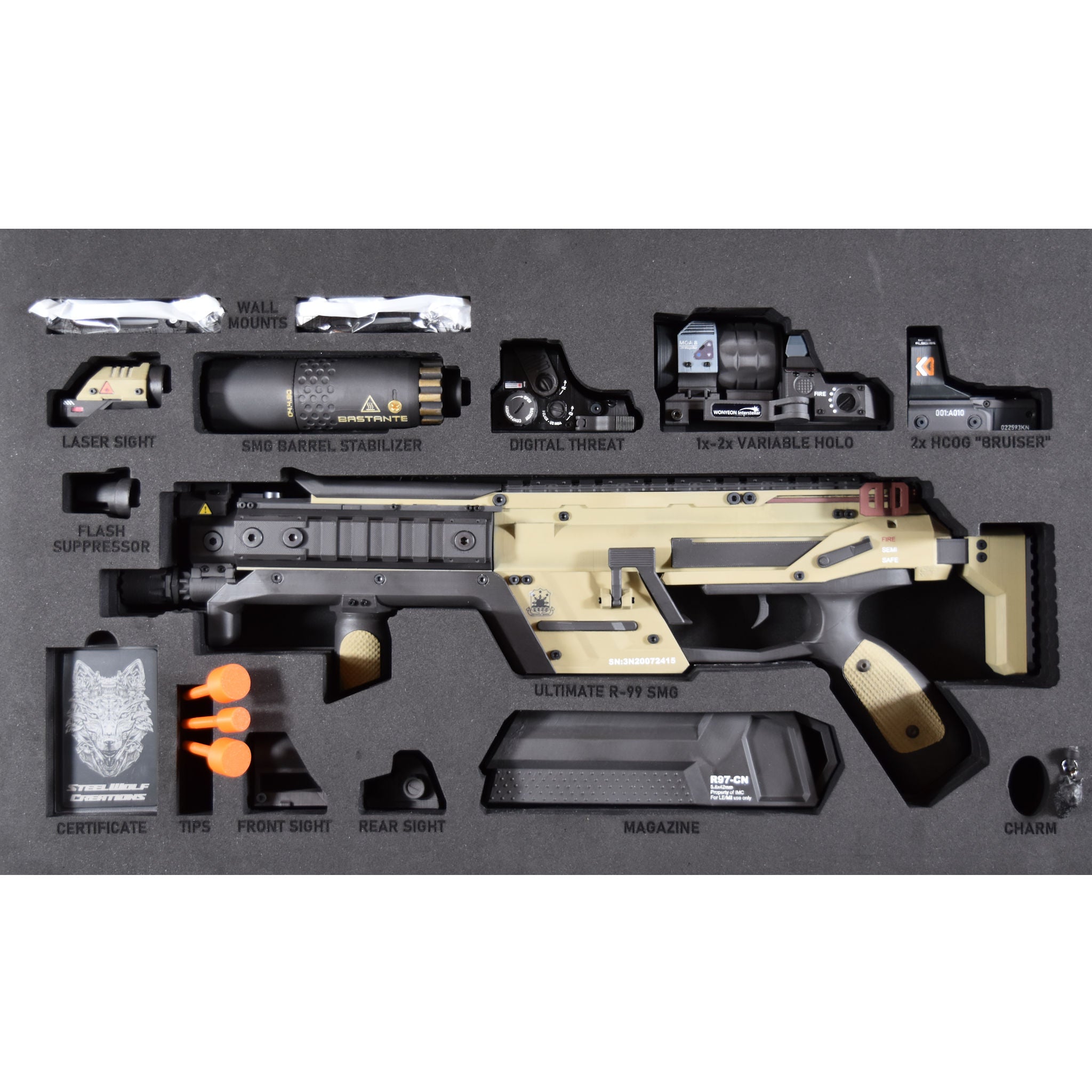 Ultimate R-99 with all 5 Attachments – SteelWolf Creations